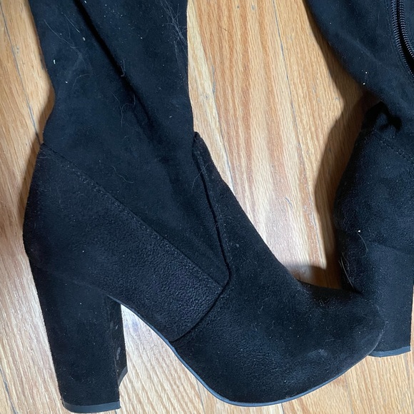 AKIRA | Shoes | Akira Thigh High Suede Boots | Poshmark